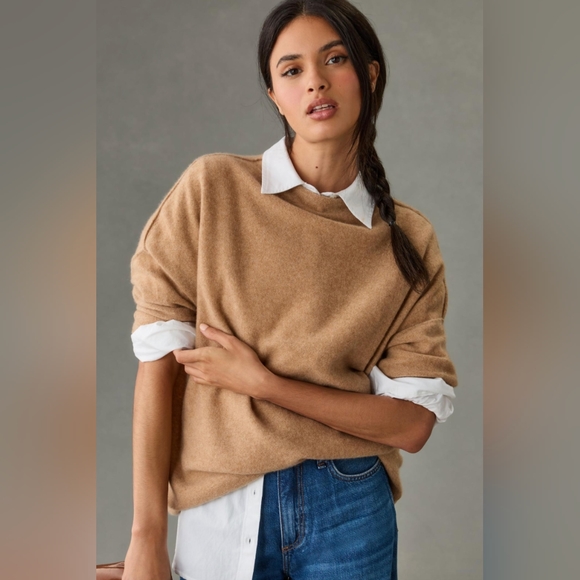 Pilcro | Sweaters | Pilcro Anthropologie 0 Cashmere Sweater In Camel ...